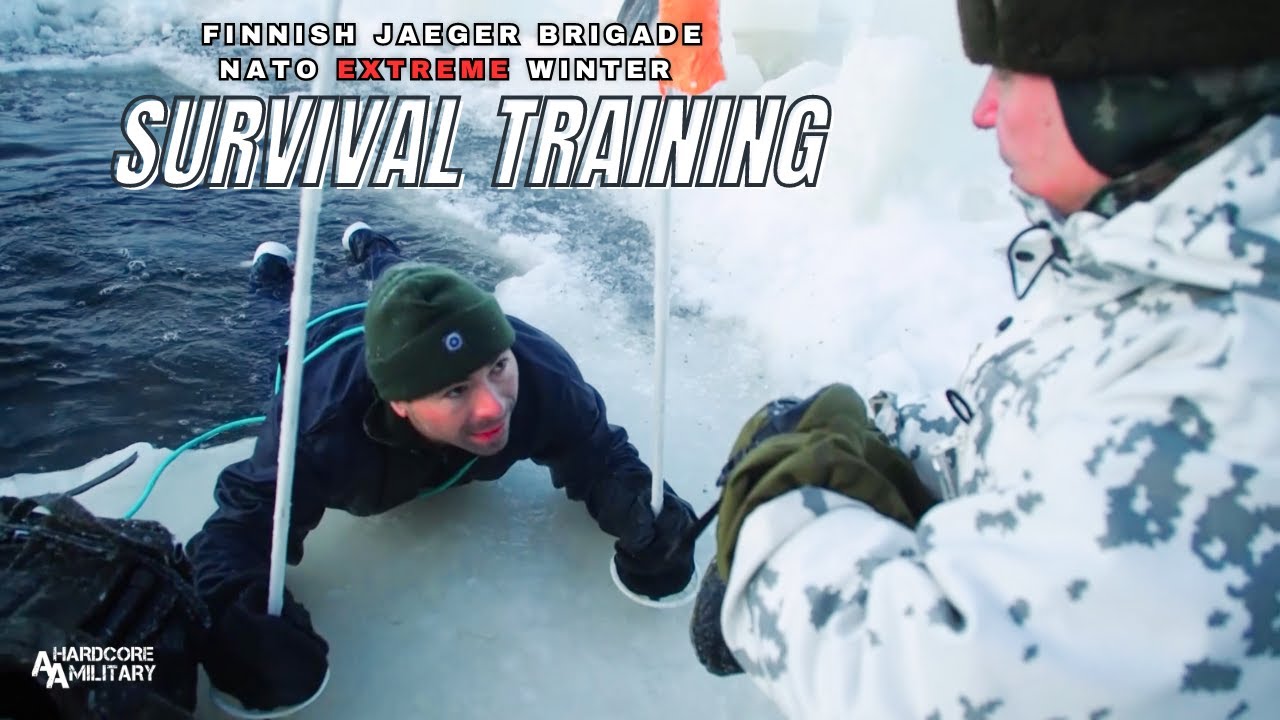 Finns Jaeger Brigade Train NATO Allies in Winter Survival Skills! - YouTube