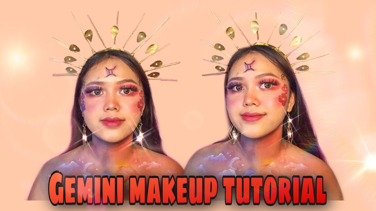 Gemini Makeup Tutorial♊️ || Art Makeup (Zodiac Series) - YouTube