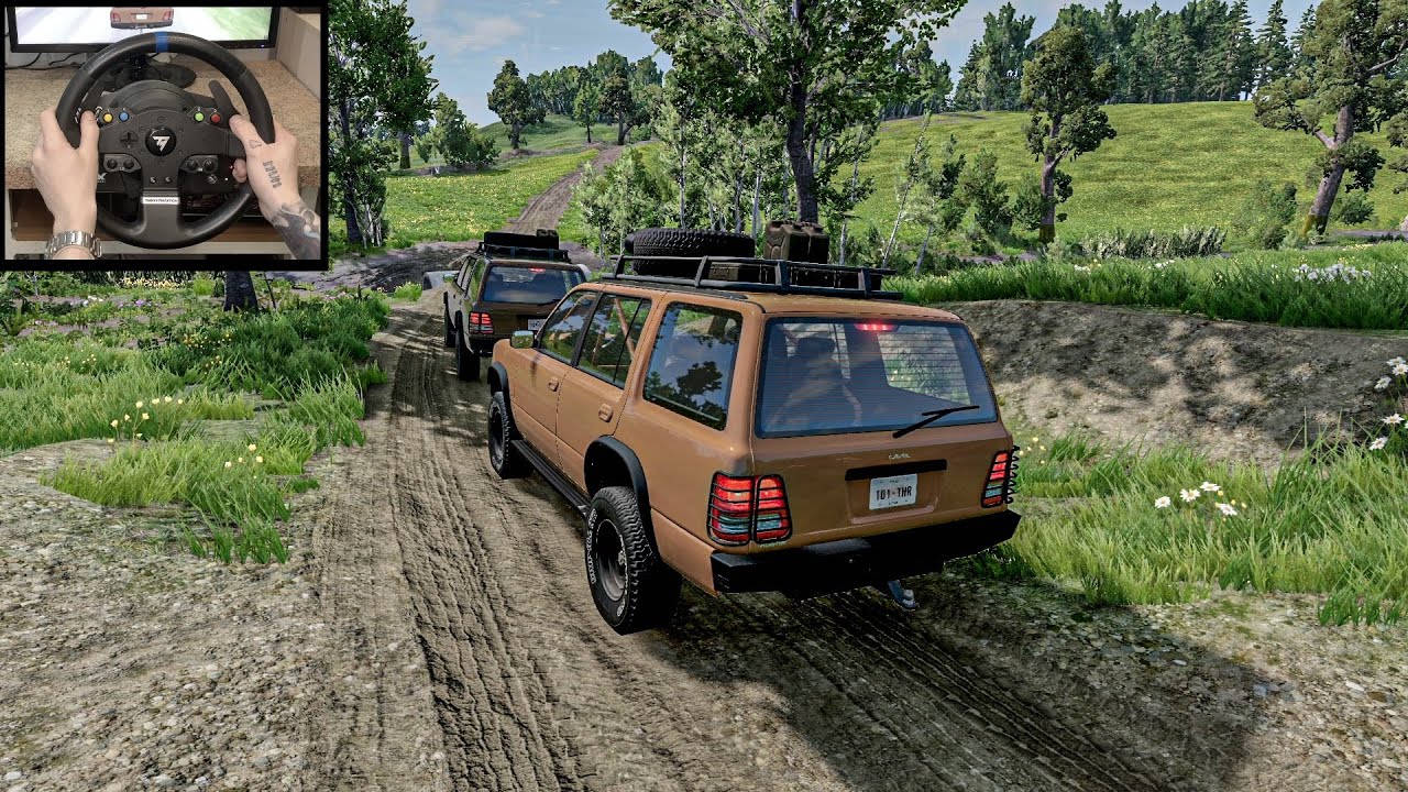 OffRoad Car | Convoy | BeamNG.drive Steering Wheel Gameplay - YouTube