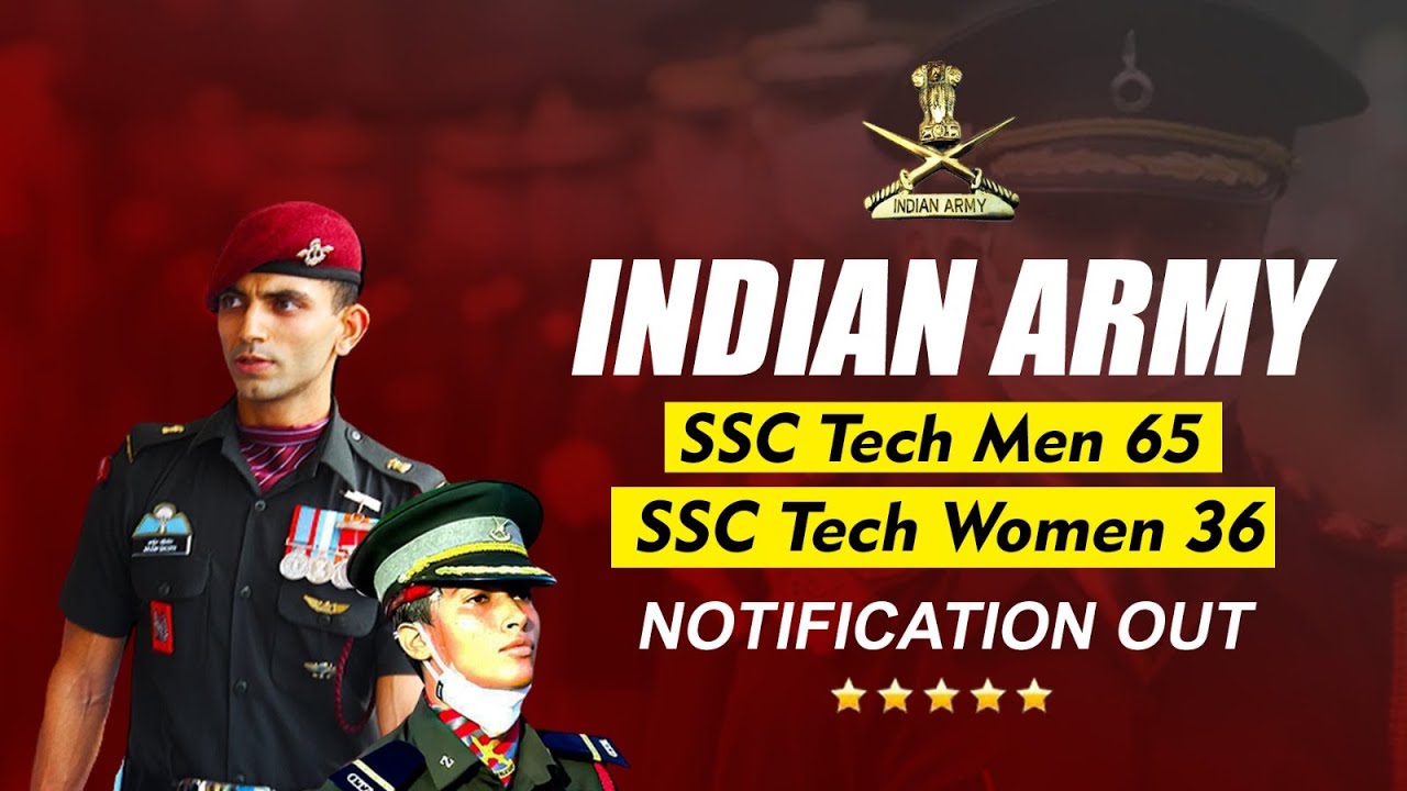 Indian Army SSC Tech Men 65 and SSC Tech Women 36 Notification | Army ...