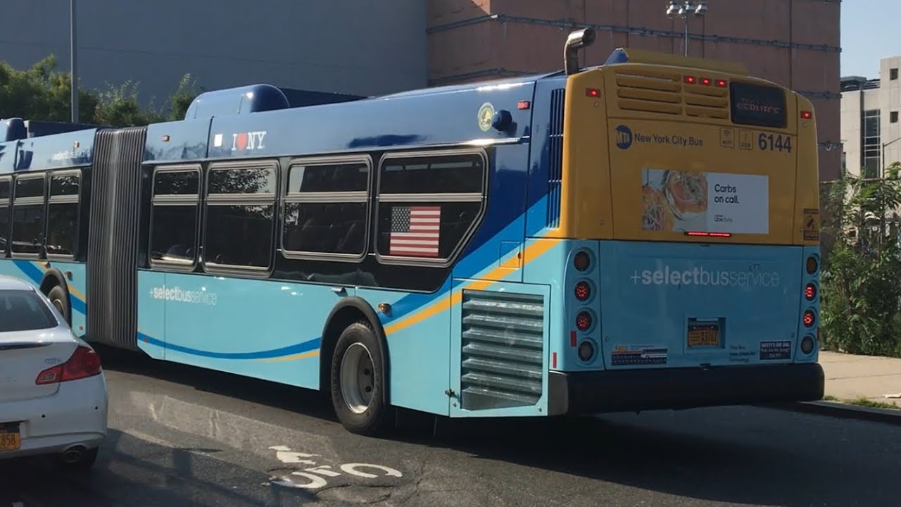 MTA NYC Bus New Flyer XD60 #6144 M35 - YouTube
