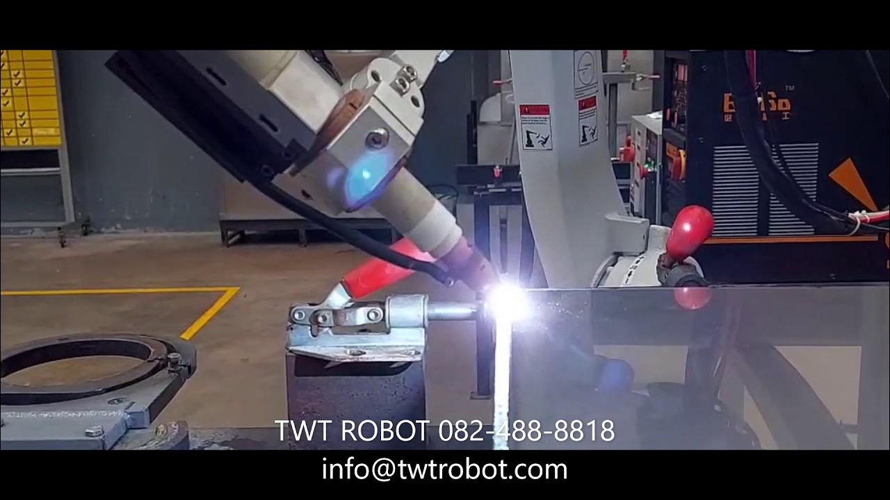 Tig welding robot (หุ่นยนต์เชื่อมแบบทิก-อาร์กอน) -CROBOTP by TWT ROBOT - YouTube
