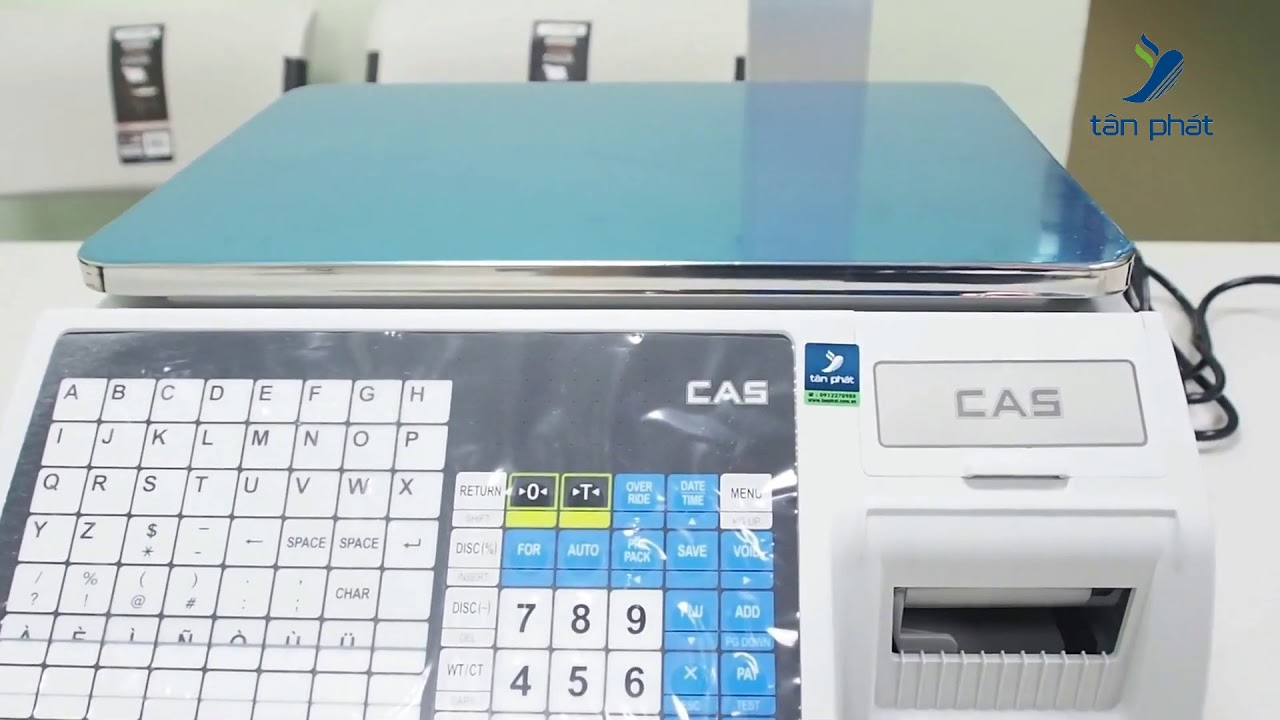 Hướng dẫn Setup cân in tem CAS CL 5200 - YouTube