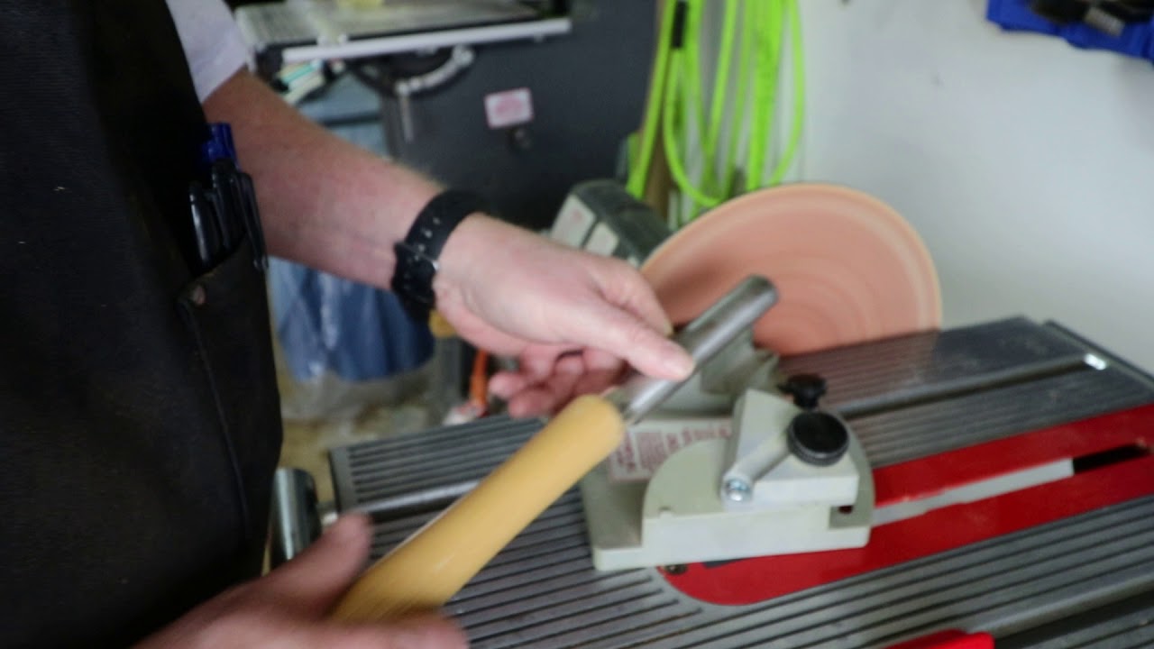 Shopsmith Lathe Tool Sharpening Guide 2 - YouTube