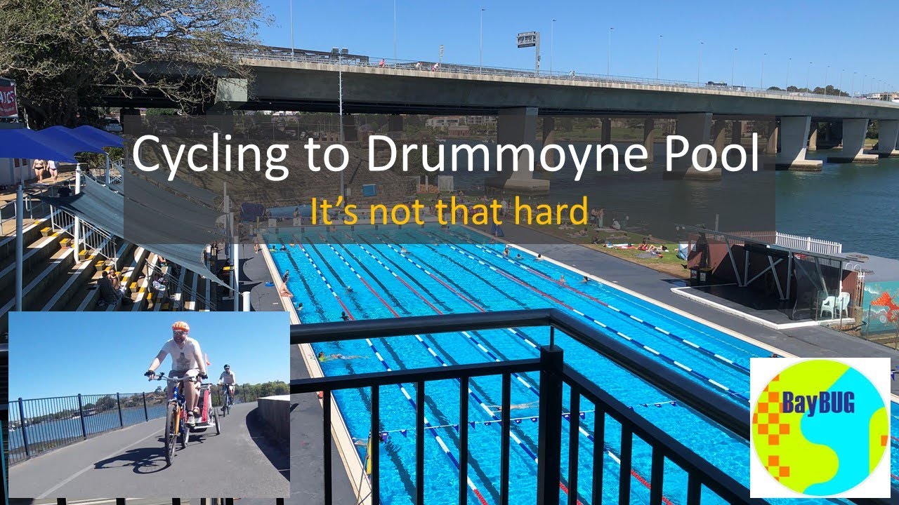 What's it like cycling to Drummoyne pool for a swim? - YouTube