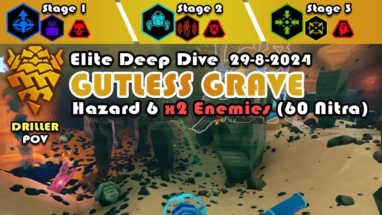 [DRG] Hazard 6x2 Elite Deep Dive "Gutless Grave" 29-08-2024 (Driller ...
