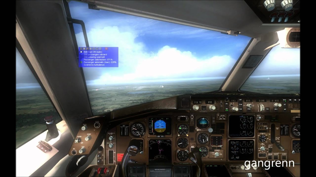 FSX - B757 Landing at Orlando Intl in a bad weather - YouTube