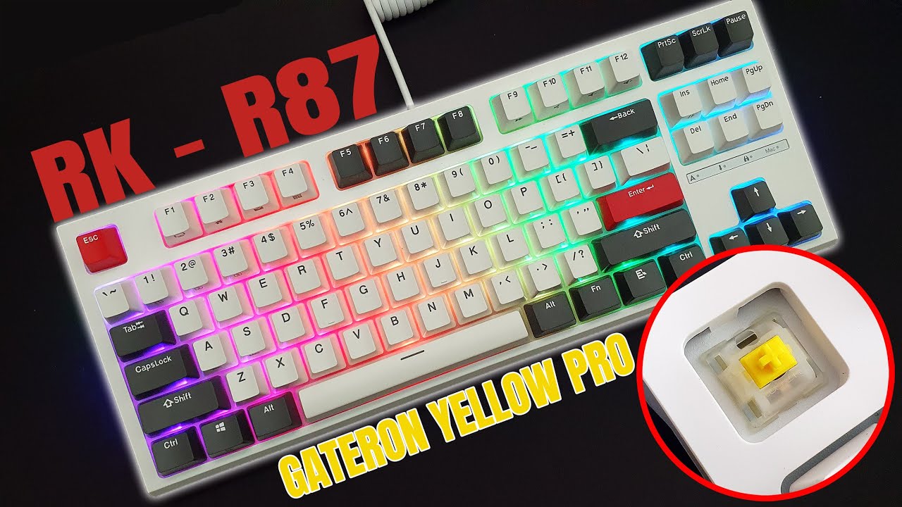 Mổ Bụng Xem Bên Trong Phím Cơ RK R87, Sound Test Với Gateron Yellow Pro ...
