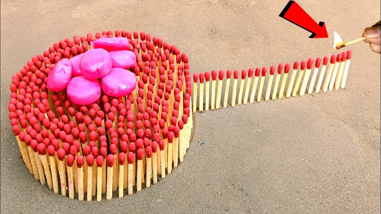 Amazing Matchstick Chain Reaction Video !! centerfruit vs Matchstick ...