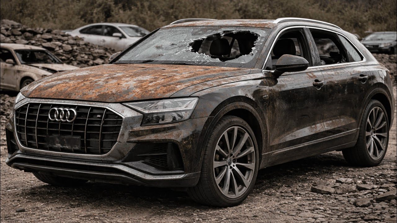 Wrecked Audi Q8 Restoration | Complete Body, Interior & Engine Rebuild ...