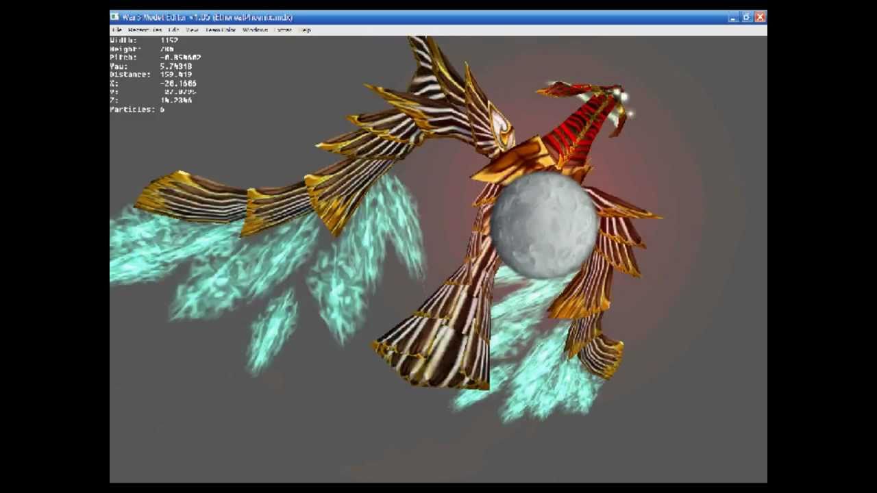 Warcraft III custom model Phoenix - YouTube