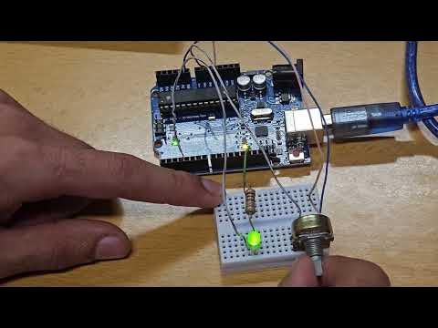 Circuito Arduino - Analog in, out Serial - YouTube