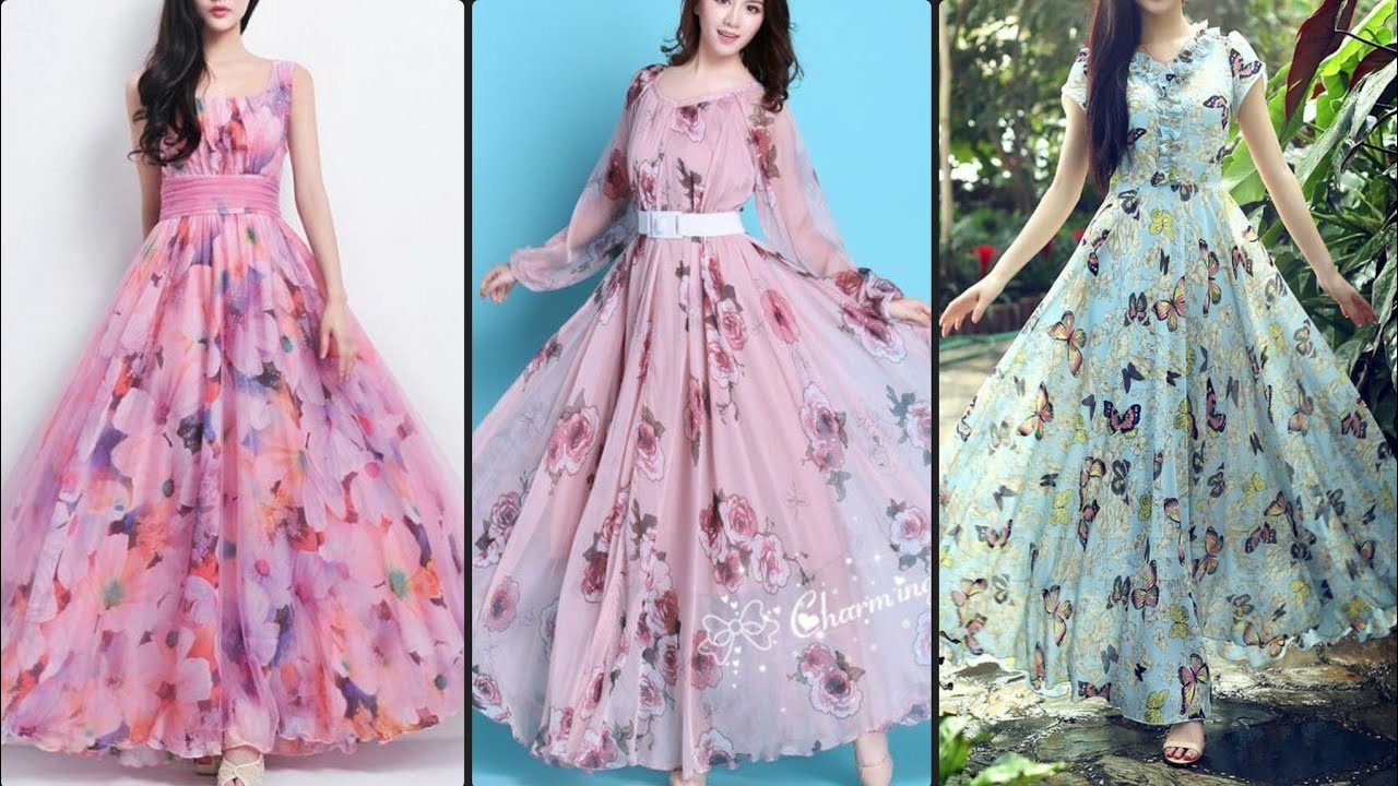 New collection beautiful classic long maxi design - YouTube