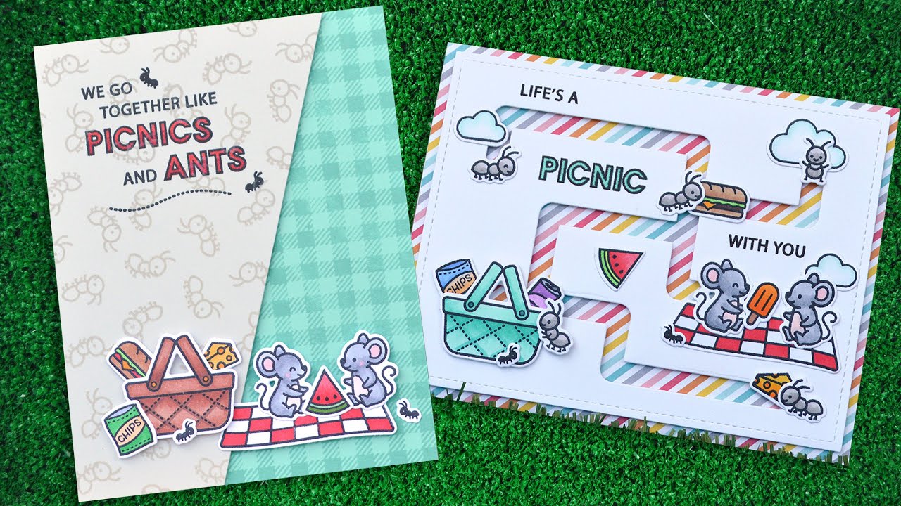 Crazy Antics + 2 cute cards from start to finish - YouTube