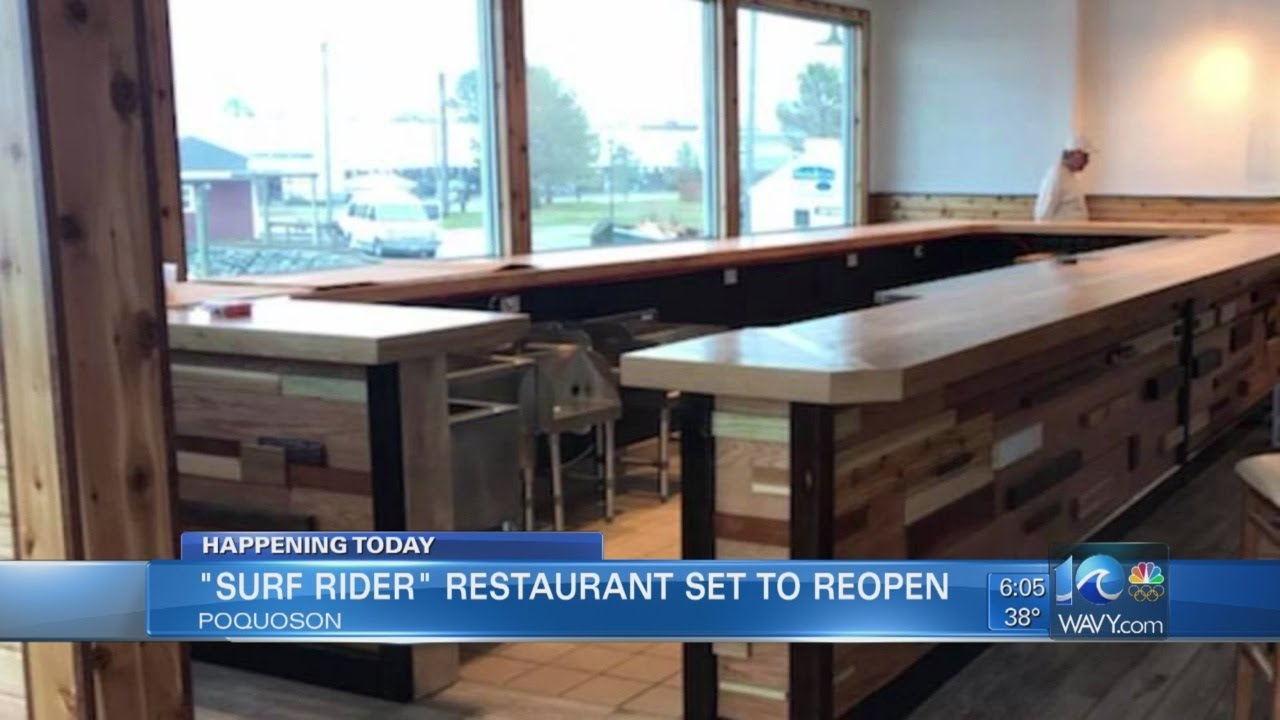 Surf Rider restaurant reopening in Poquoson - YouTube