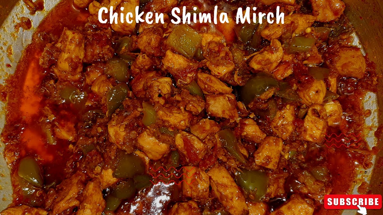 Chicken Shimla Mirch | Chicken Shimla Mirch Recipe | Chicken Capsicum ...