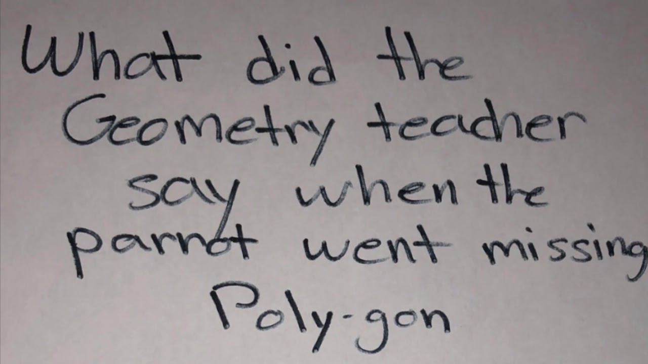 Math Jokes, Geometry Project 4th - YouTube