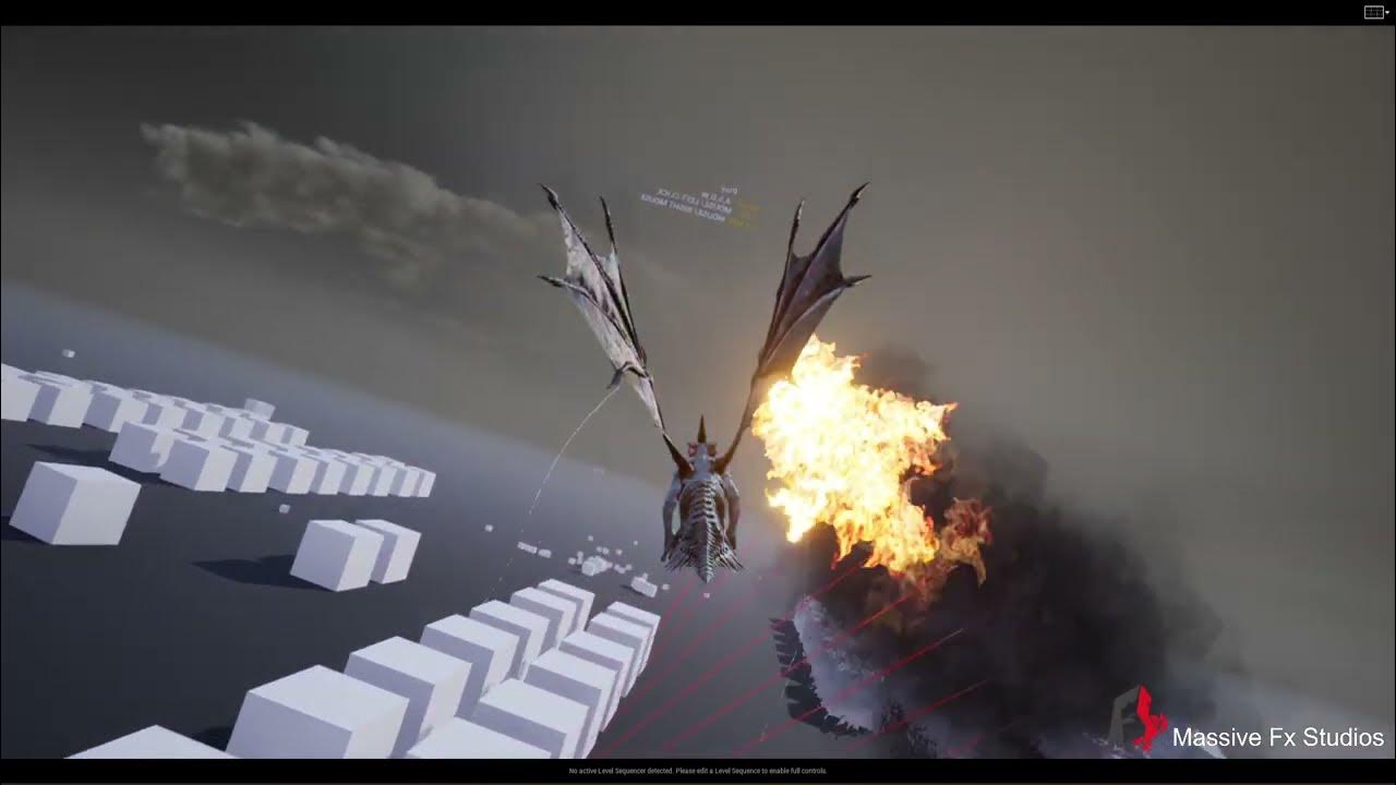 Creature Dragon Flames Projectiles Bp Demo Unreal - YouTube