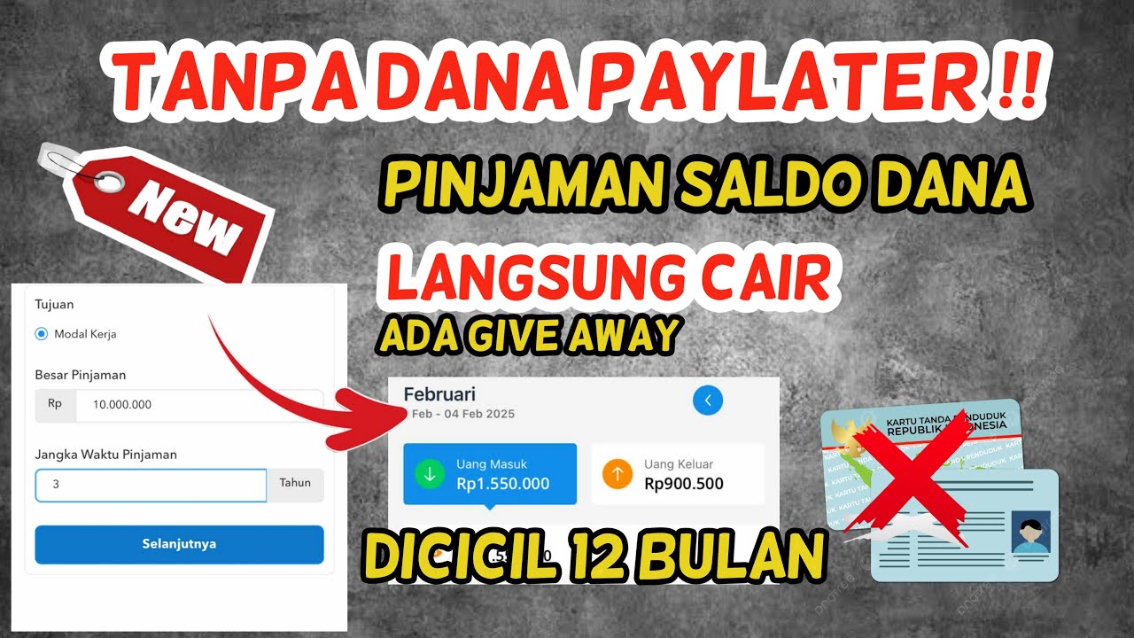 Resmi OJK pinjaman saldo dana Tanpa Dana Paylater langsung cair - YouTube