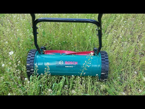 Bosch AHM 38 G Mekanik Çim Biçme Makinesi ile Yabani Otları Biçtim (Bedava Yayılıcı Yer Örtücü)