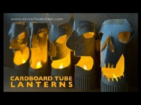 Cardboard Tube Lanterns - YouTube