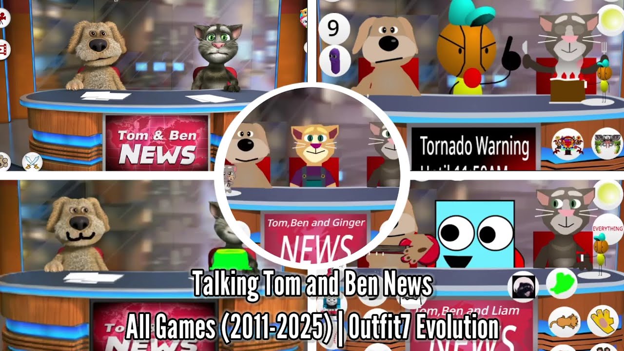 Talking Tom and Ben News - All Games (2011-2025) | Outfit7 Evolution ...