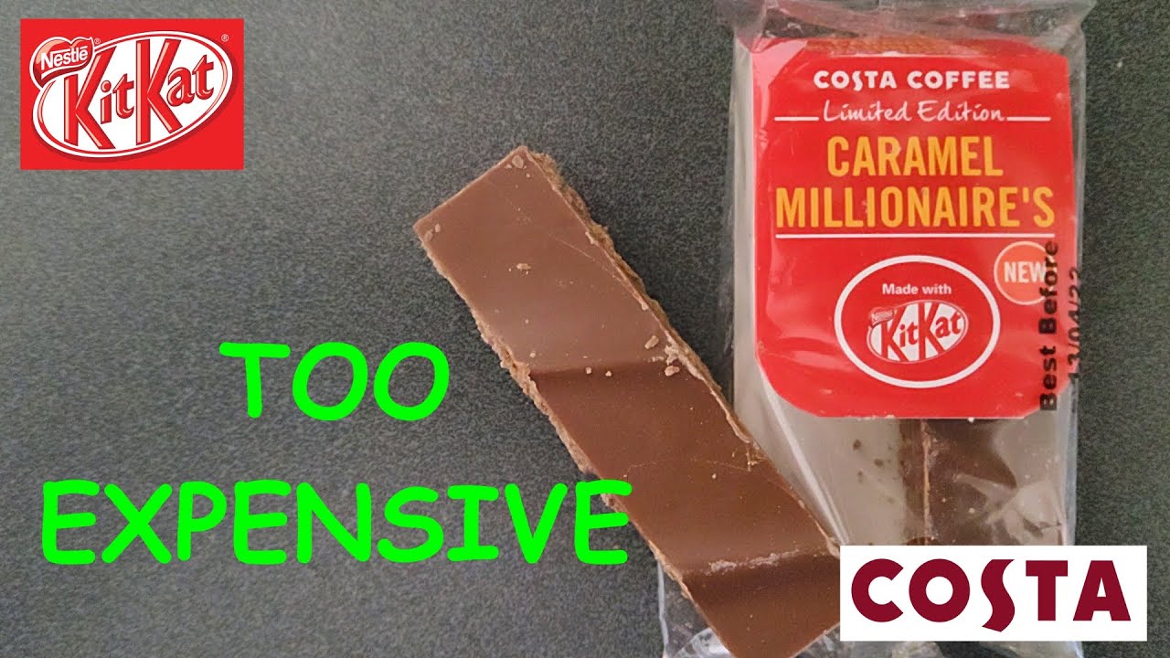 NEW | COSTA | KITKAT | Caramel Millionaire's | Food Review - YouTube