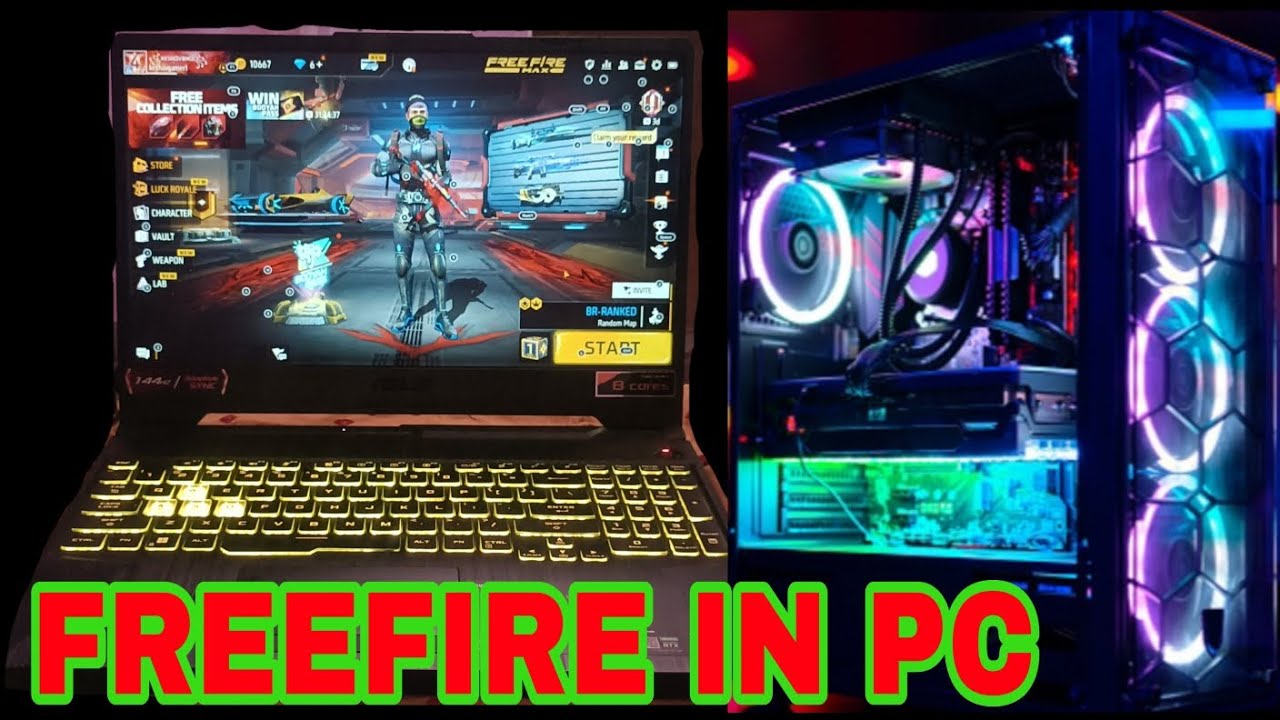 Playing FreeFire In PC First Time || FreeFire Laptop Gameplay - YouTube