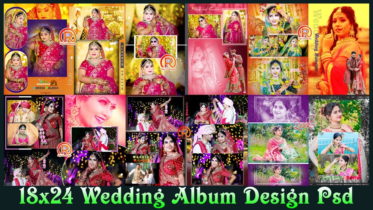 18x24 Wedding Album Psd || Wedding Album psd - YouTube