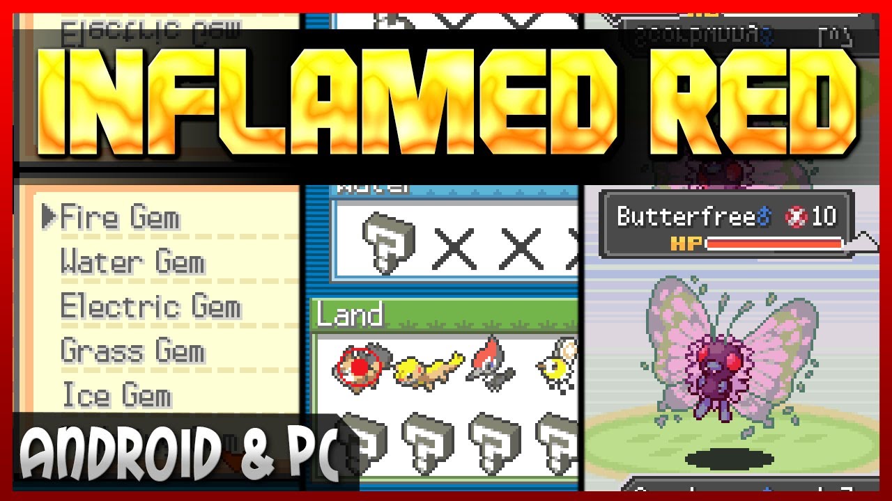 ¡ENTRE Los MAS AVANZADOS Juegos GBA! Pokemon INFLAMED Red | ElBurgerXV ...