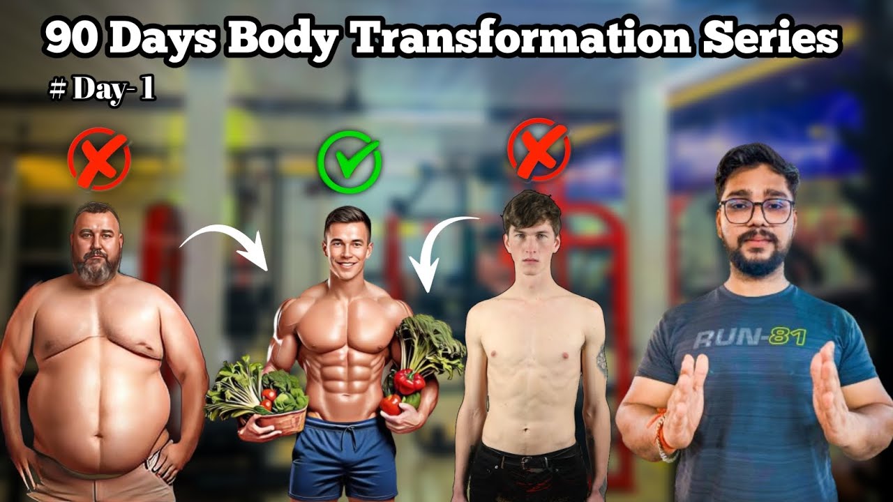 90 Days Transformation Series || Day -1 Chest, Tricep and Calves ...