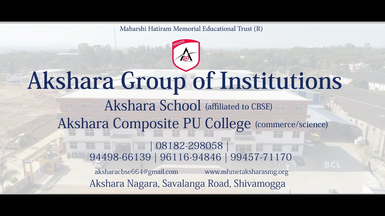 Akshara School and College - YouTube
