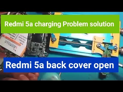 Redmi 5a charging socket change/Charging problem solve,back cover open ...