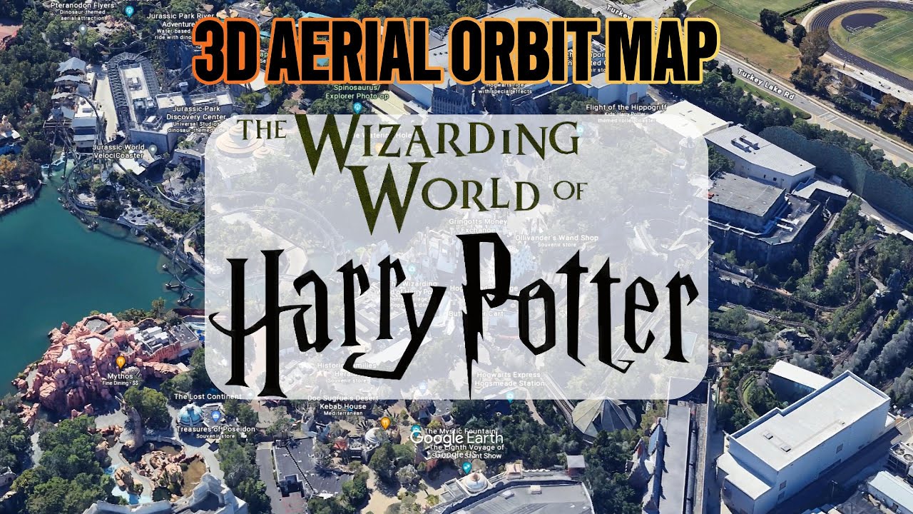 The Wizarding World of Harry Potter Universal Studios FL | Aerial ...