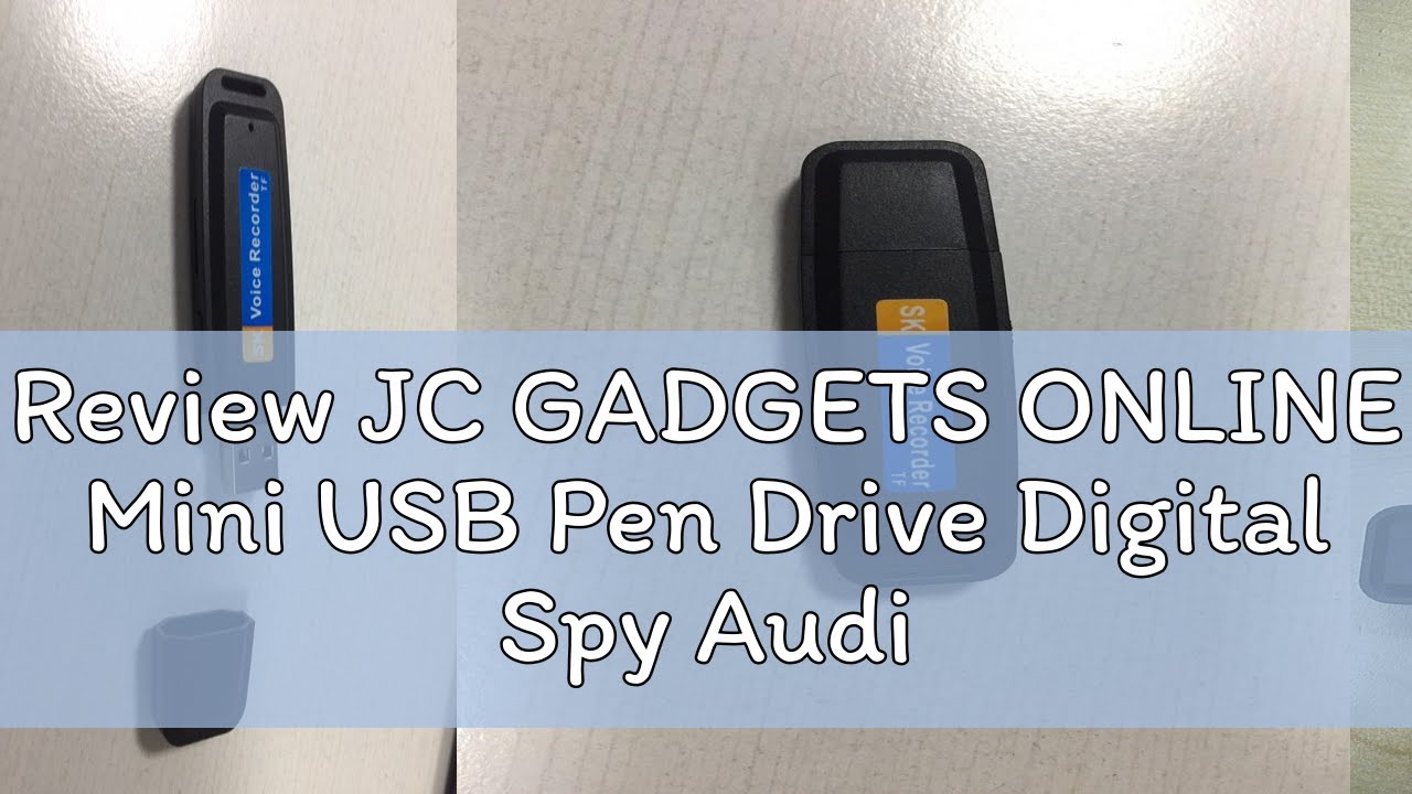Review JC GADGETS ONLINE Mini USB Pen Drive Digital Spy Audio Sound ...