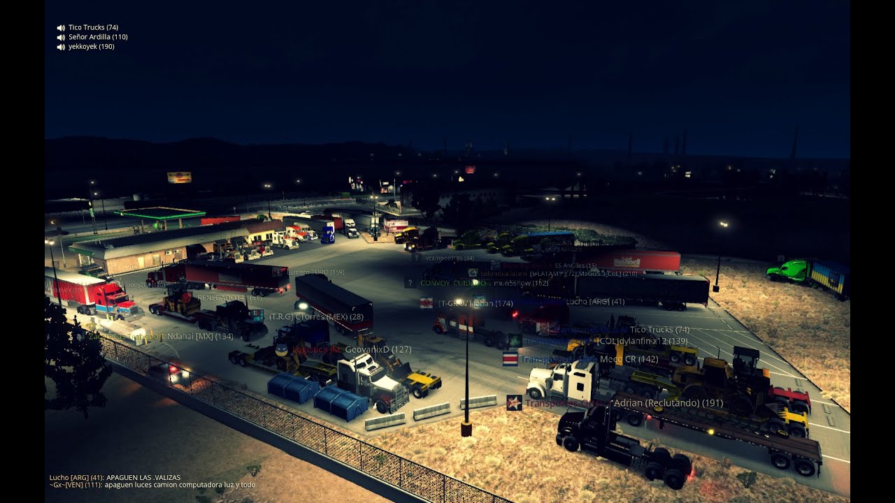 Mega convoy (desmadre) semanal con la banda | ATS Multiplayer. - YouTube