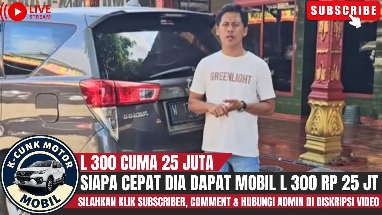 🔴MOBIL L 300 DIJUAL CUMA 25 JUTA⁉️REVIEW MOBIL MURAH DI K-CUNK MOTOR ...