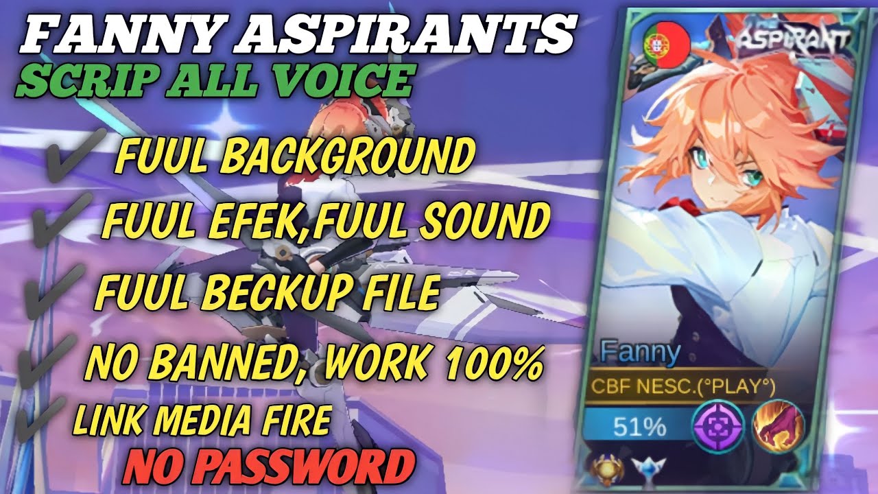 Script Skin Fanny Aspirant Blade Of Kibou No Password | Full Effect ...