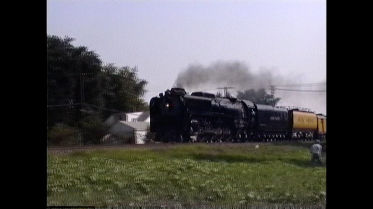 UP 844 Steam Excursion Rochelle Before the Park Sept 1, 1996 - YouTube