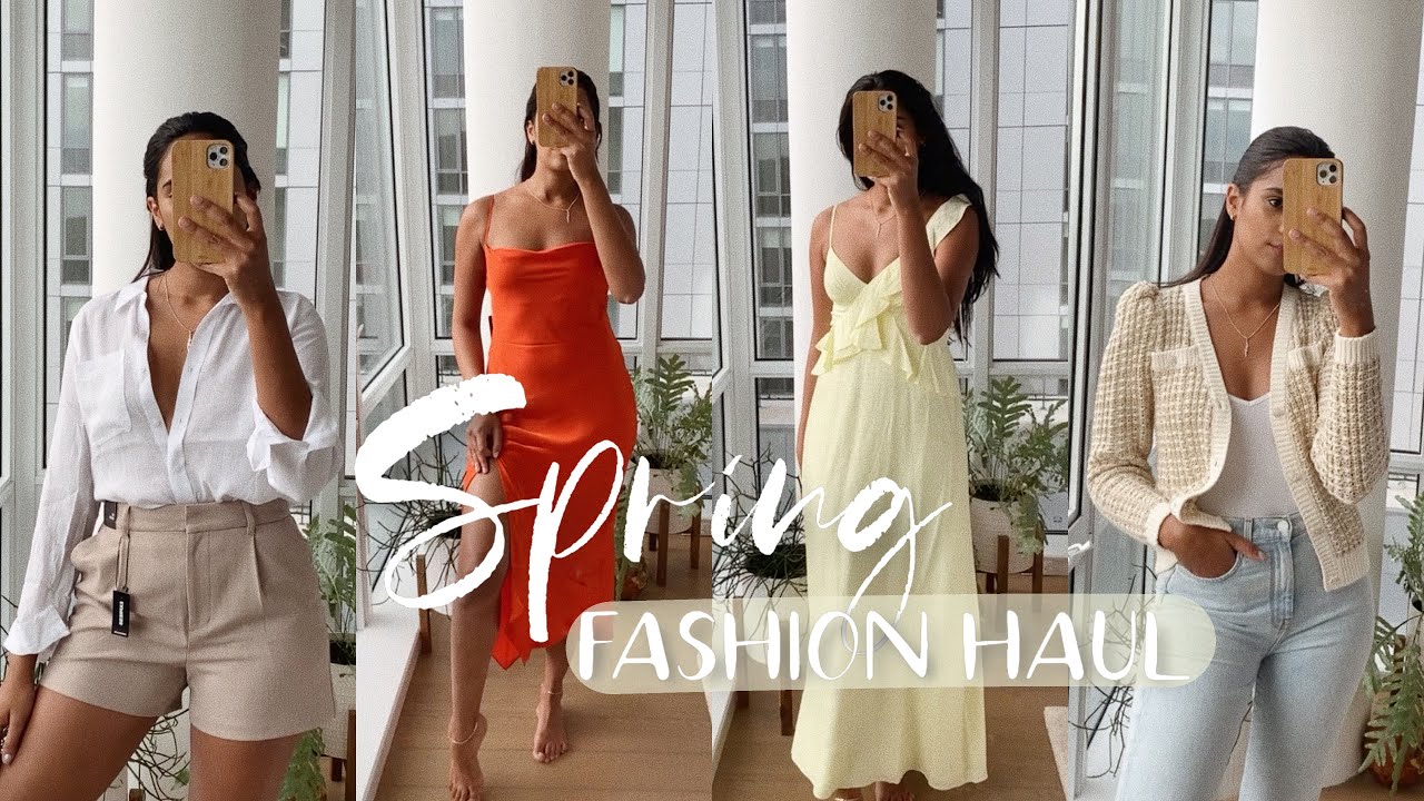 NEW Spring 2021 Try-On Fashion Haul - Express - YouTube