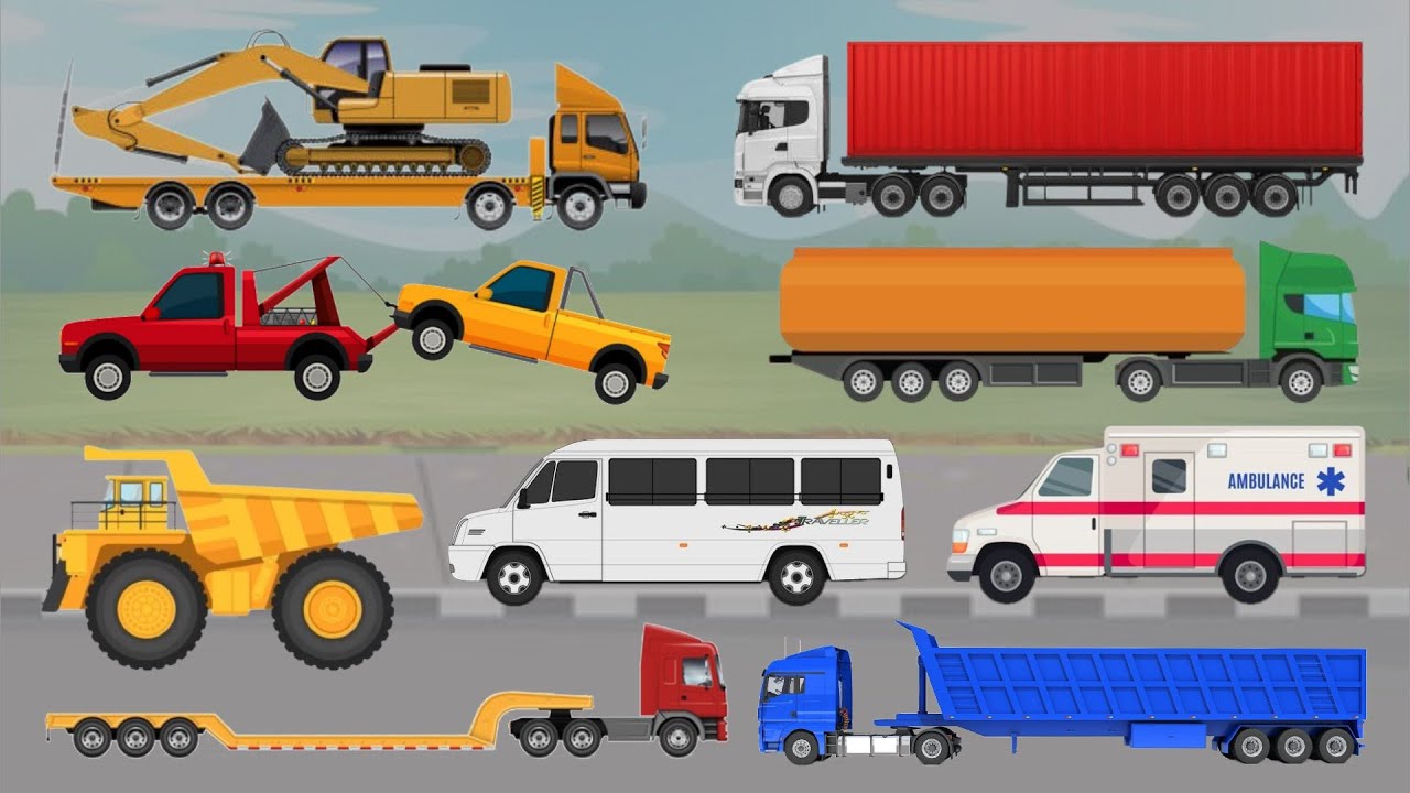 JENIS JENIS KAROSERI TRUCK flatbed trailer container truck tanker truck ...