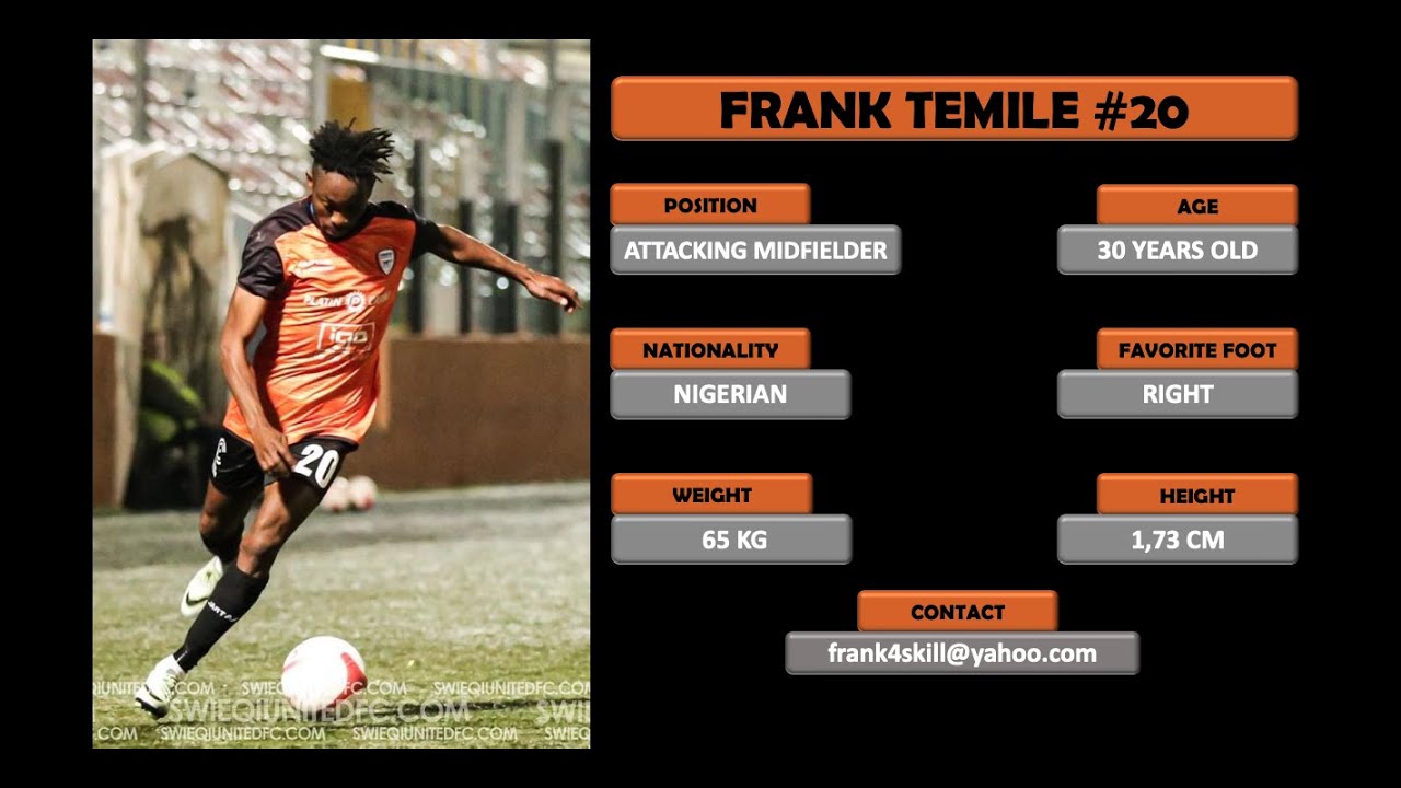 2020/2021 - Frank Temile - Attacking Midfielder - Highlights - YouTube