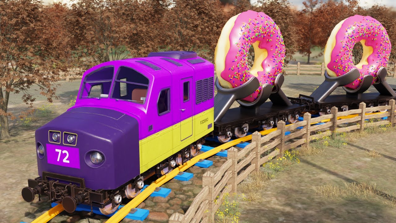 Let's STOP the TRAIN - The DONUT TRAIN - Lego City Movies- Choo Choo ...