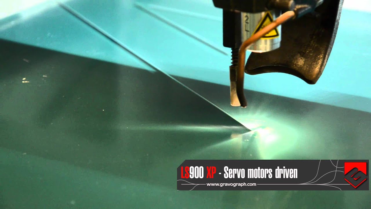 Gravograph LS900XP Engraving Signage - YouTube