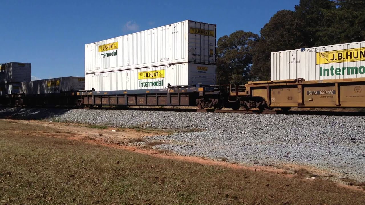 KCS Container Train at Bremen - YouTube