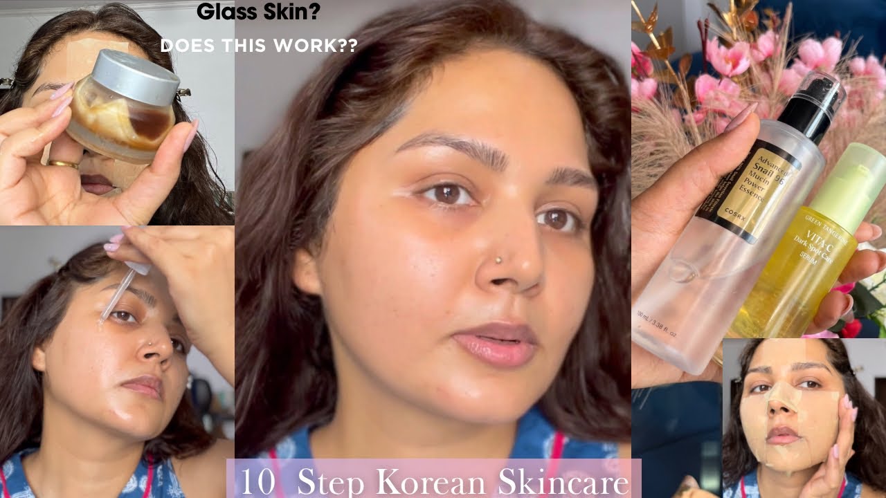 I tried *10 step Korean Glass Skincare Routine / Does this work??? / # ...