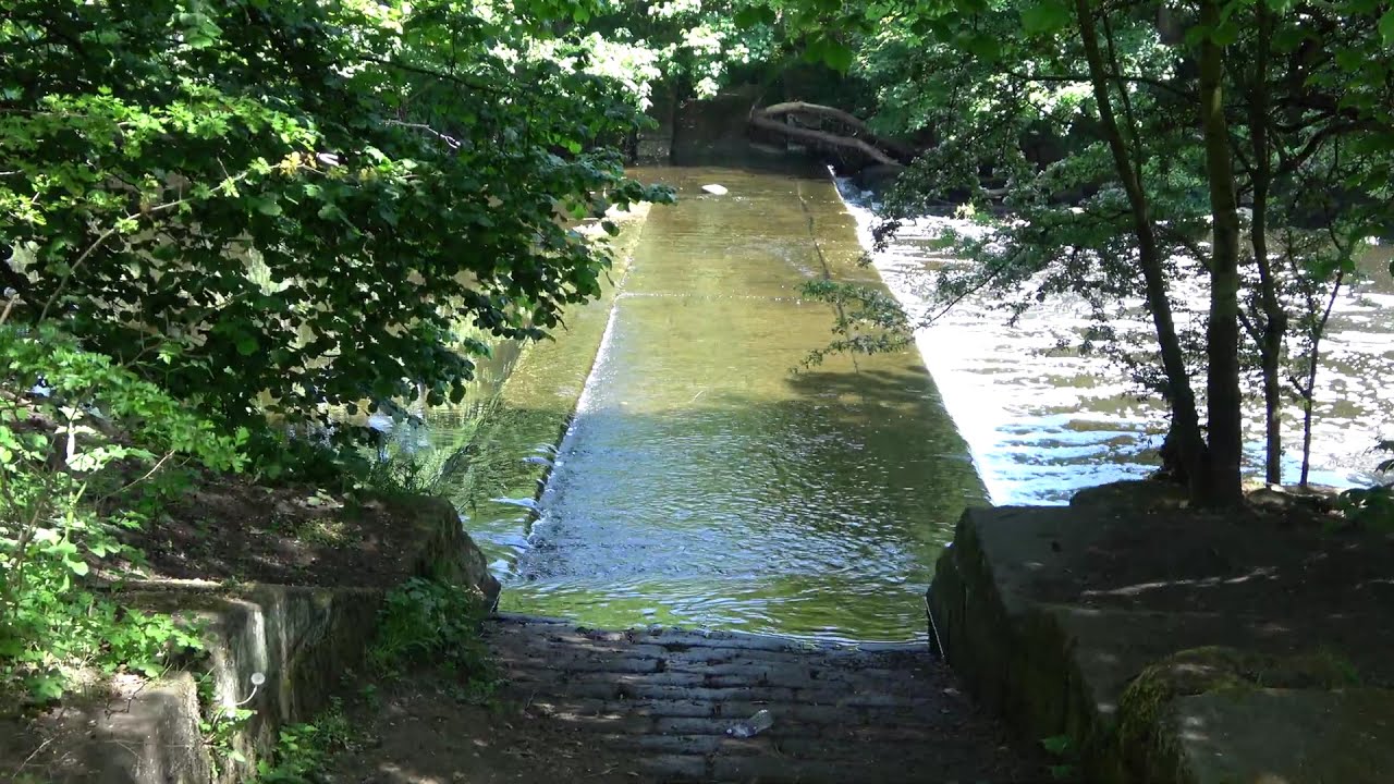 Ford and Weir on River Aire in Kirkstall Leeds. Part 1 - YouTube