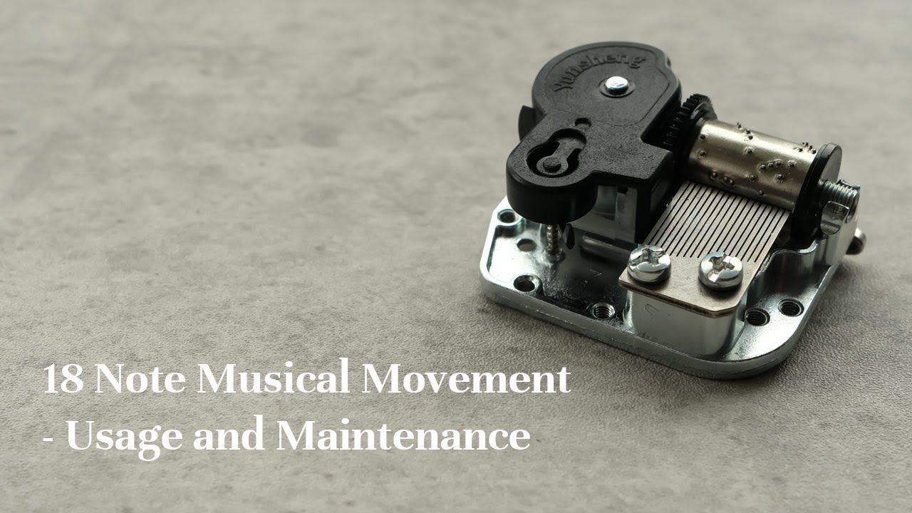 18 Note Musical Movement - Usage and Maintenance | Goshall - YouTube