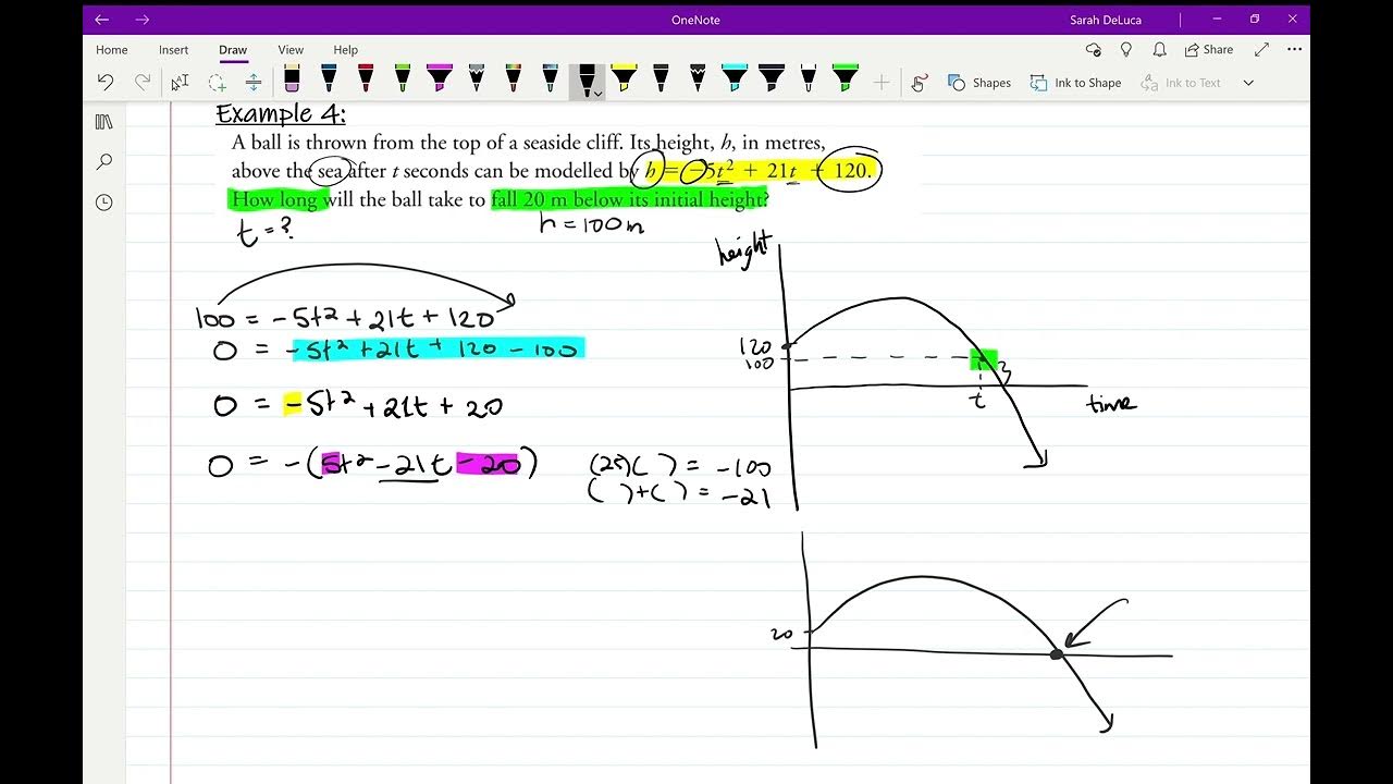 Solving Quadratic Equations - Word Problem - YouTube