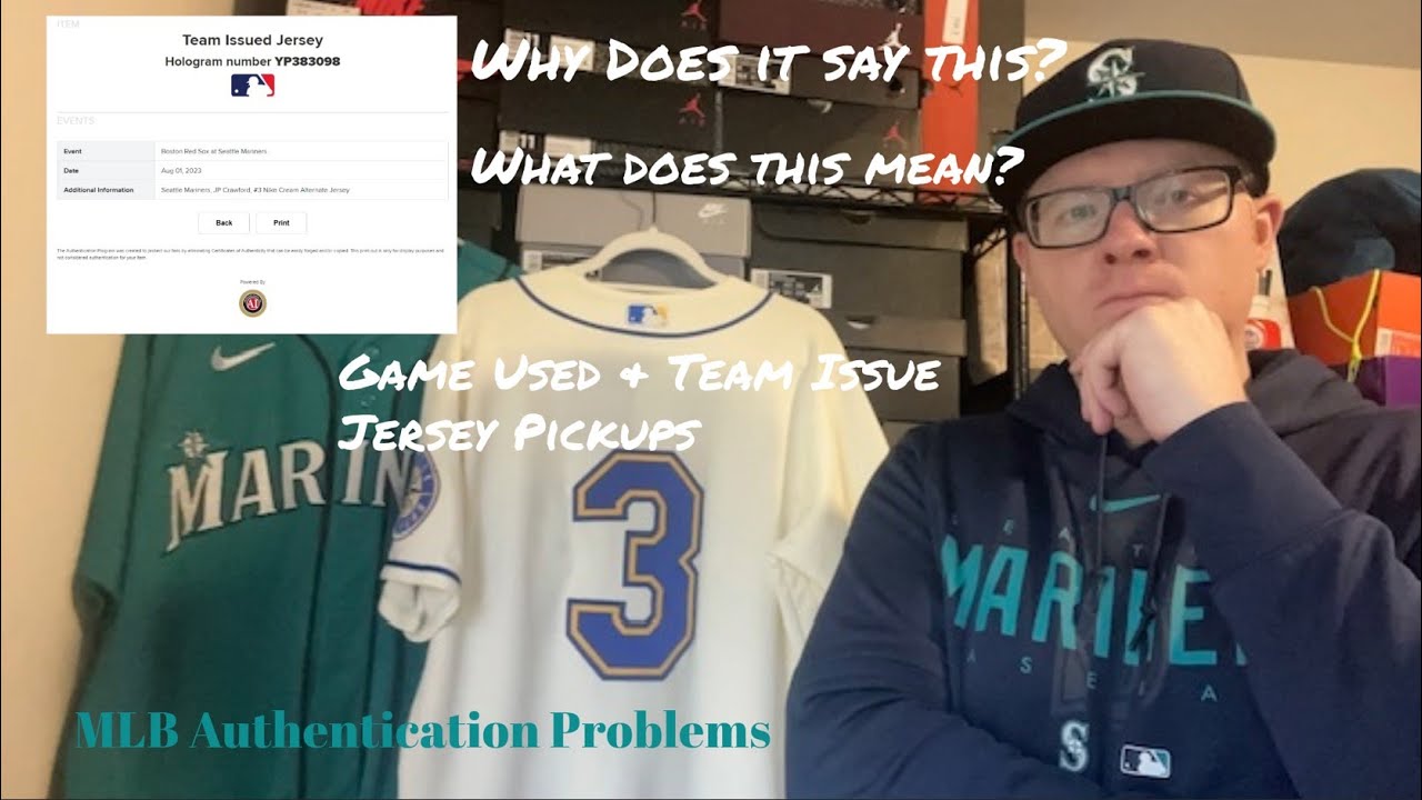 Game Worn & Team Issued MLB Jersey Pickups & Discussion on MLB Authentication Issues - YouTube